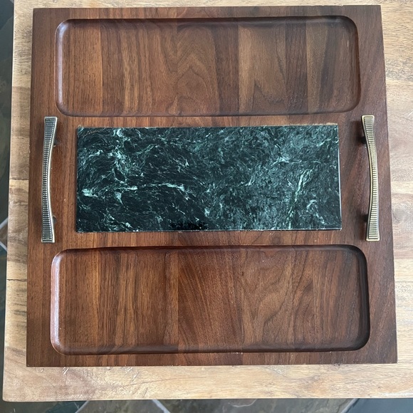 Vermillion | Dining | Mid Century Vermillion Charcuterie Board W ...